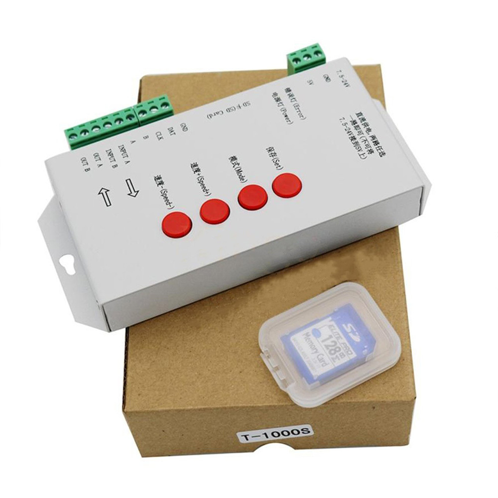 Pixel LED Controller T-1000S ws2812 1903 T1000S T-1000 SPI 2048 LedEdit ...