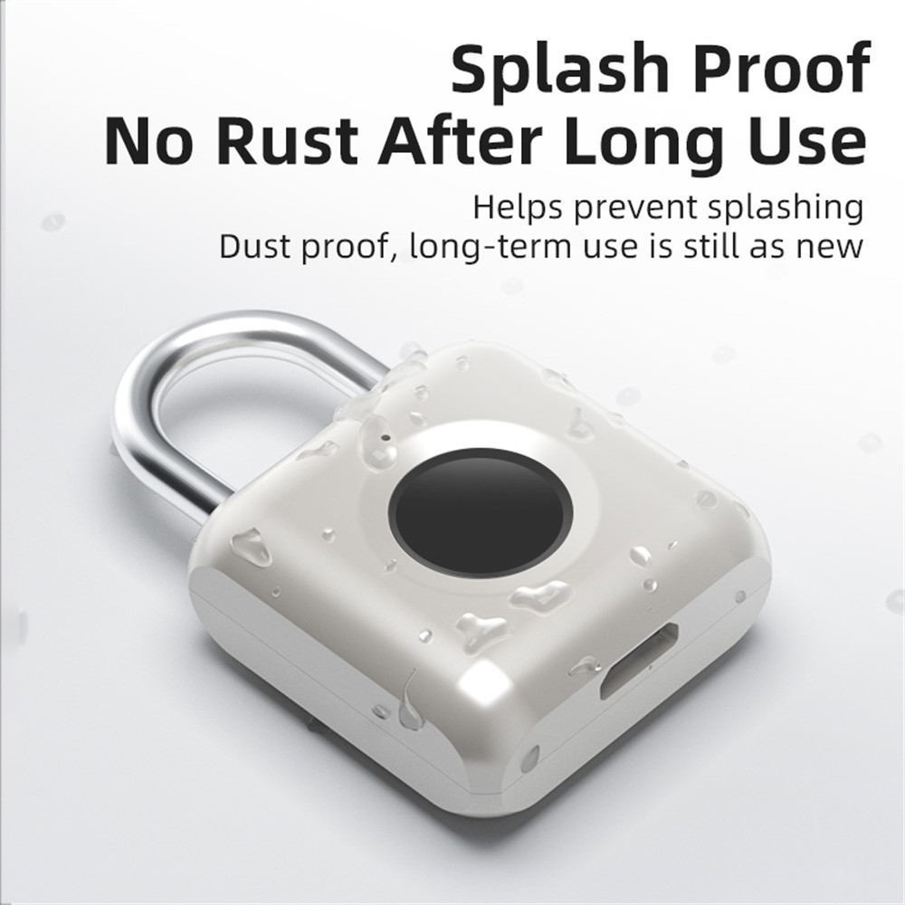 Stainless Steel Top Security Lock Smart Fingerprint Padlock Luggage ...