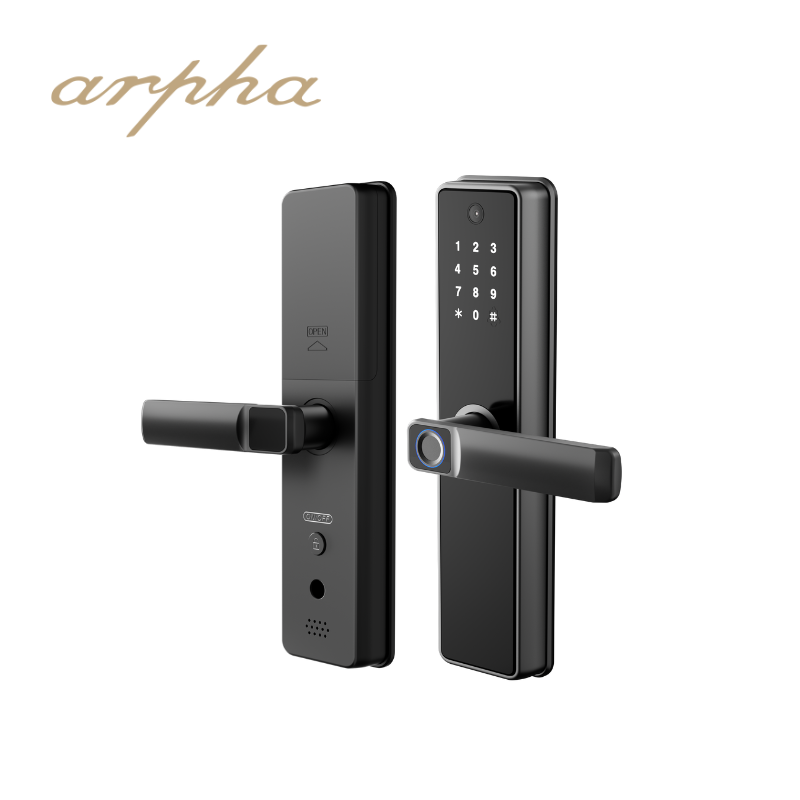 Arpha H210 Handle Tuya Smart Lock European Smart Door Lock Wifi Bluetooth Fingerprint Lock ...