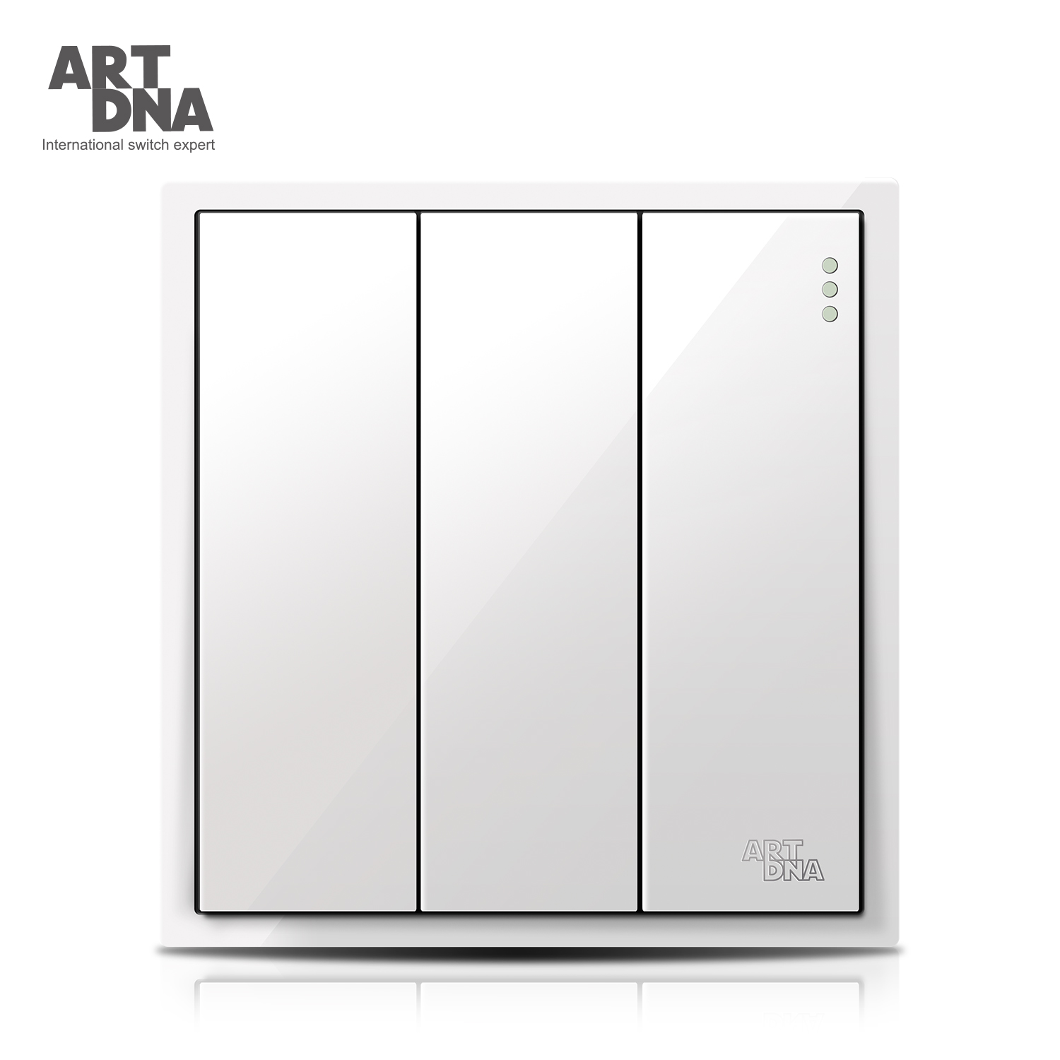 ARTDNA European Metal Light Switch Retro 1 Gang 16a 250v Black Wall ...