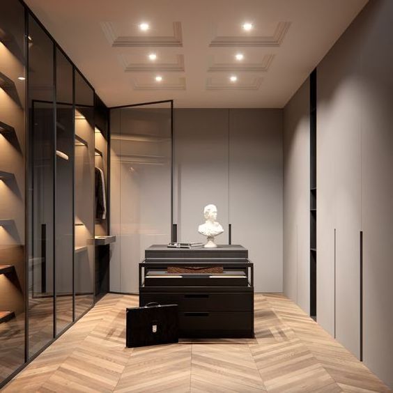 Artisan European Style Modern MDF Closet Wardrobe Master Bedroom ...