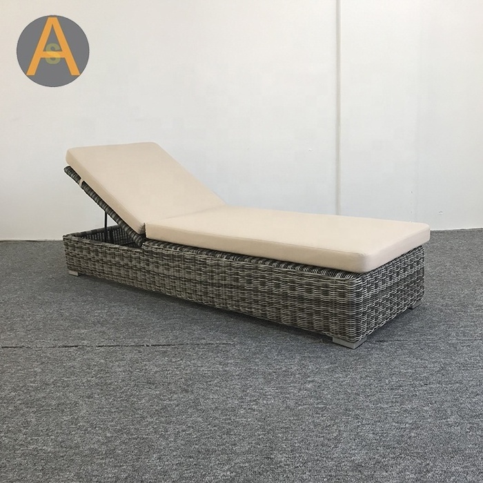 Portable outdoor sunbed beach side sun lounger pool chaises swimming ...