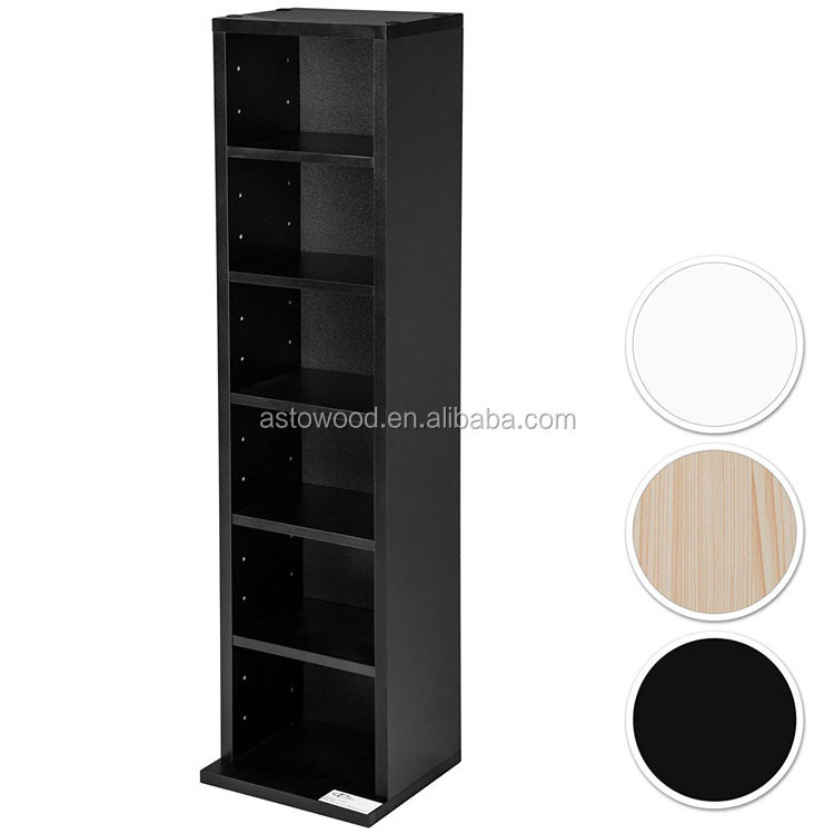 DVD Storage Tower Rack 102 CD unit shelf organiser black color ...