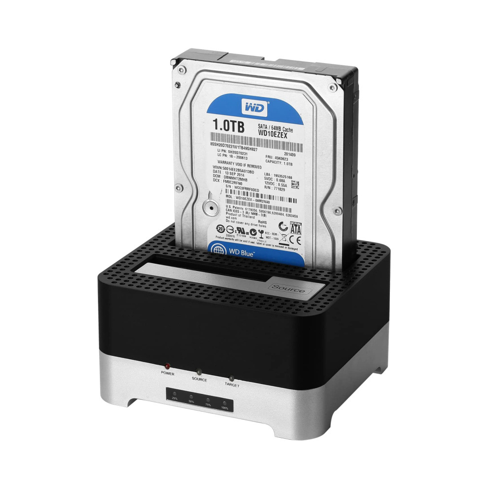 Top Quality 2 bay USB 3.0 SATA hdd ssd docking station with offline ...