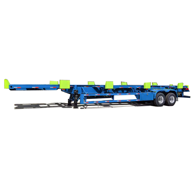 2 Axle 40FT 30/40 Tons Skeleton Chassis Trailer Bomb Cart Trailer ...