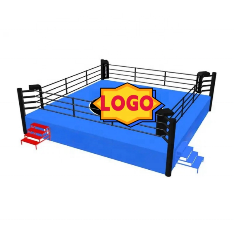Custom floor type portable boxing ring for boxing training sanda ...