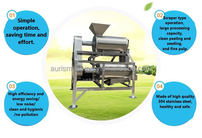 Industrial Fruit jam making machine tomato paste pulp mango puree pulper extractor machine price ...