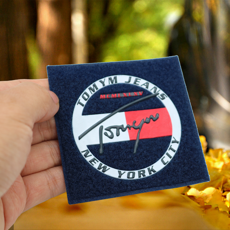 Iron On High Frequency TPU Fabric Label Badges Silk Screen Printing 3D ...