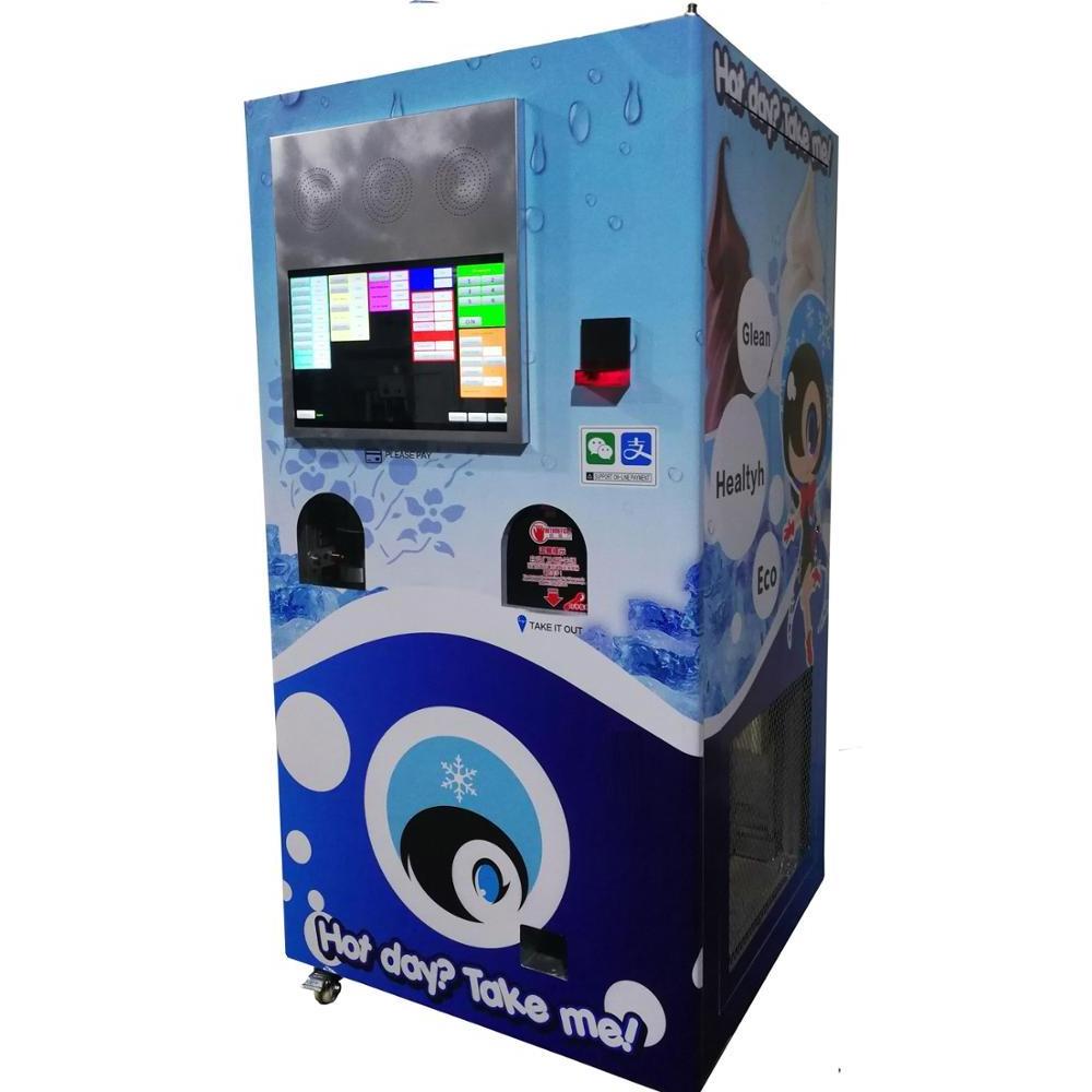 New 7x24 hours Self-service Automatic Ice Cream Vending Machine With ...