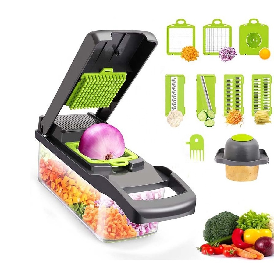 Multifunction Hand Operated Vegetable Mandoline Slicer Veggie Chopper ...