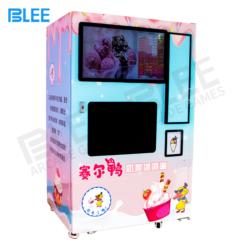 24-Hour Self-Service Smart Fully Automatic Soft Ice Cream Vending ...