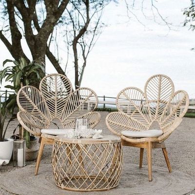 HOT SALE Premium High Quality Rattan Flower Daisy Chair Natural Home Decor Living Room Manufacturer Rattan Chair BestSuppliers