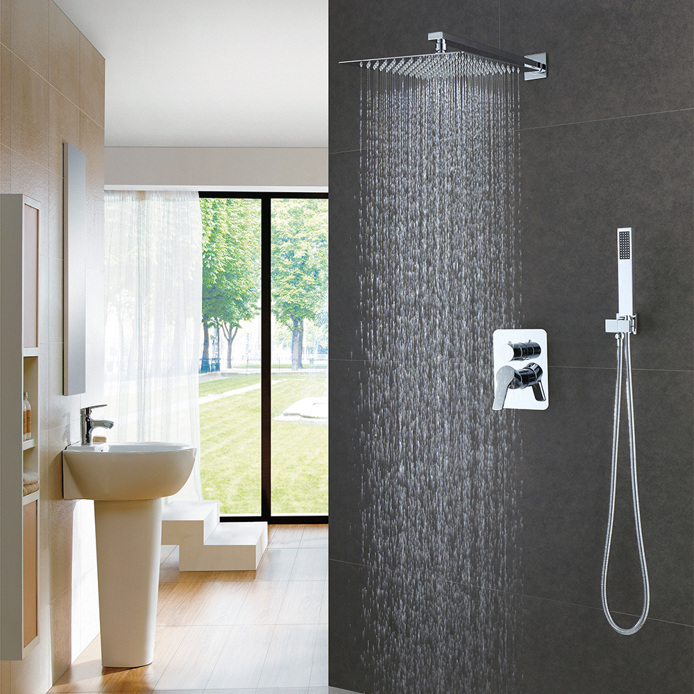 Embedded Box Conceal Shower Mixer Valve Shower Faucet Hot and Cold ...