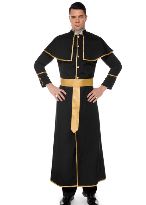 Halloween costumes disguised Jesus Christ male missionary priest dress ...