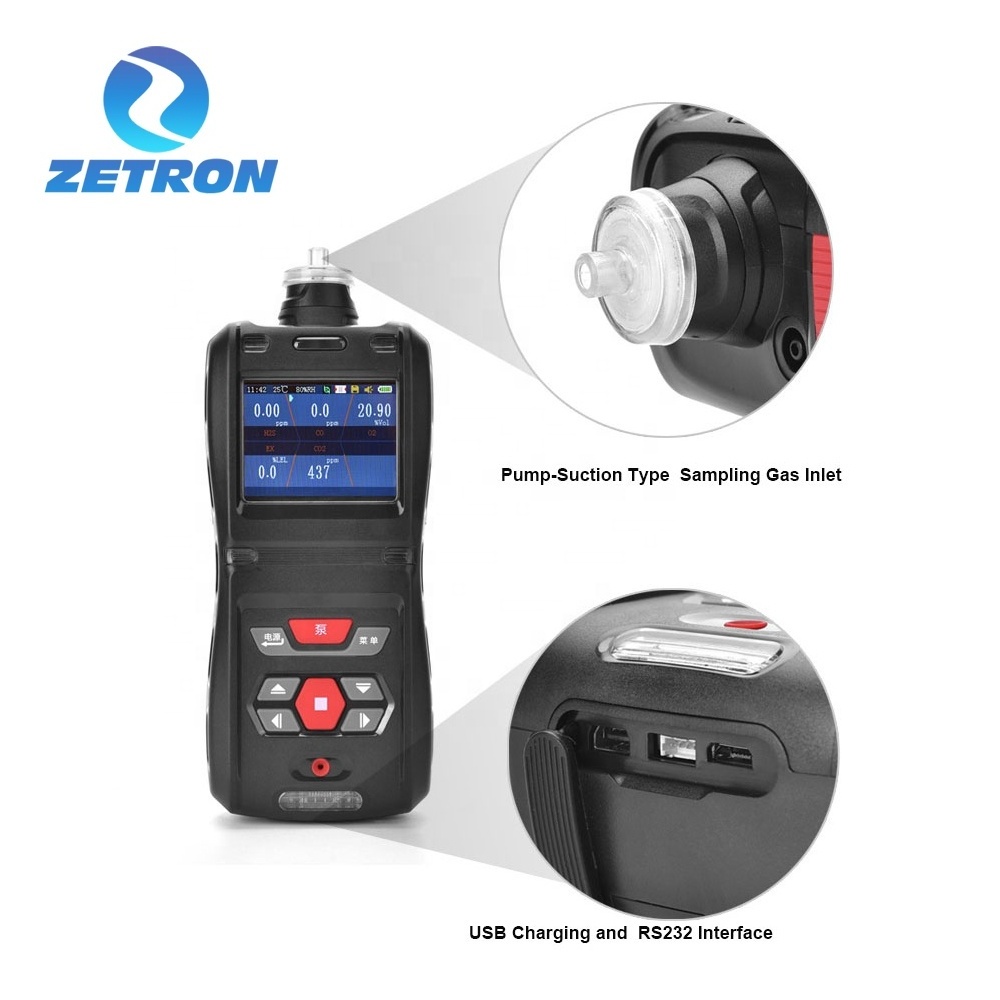MS500 0-1000ppm Pump Type Portable Gas Sensor Gas Leak Detector for ...