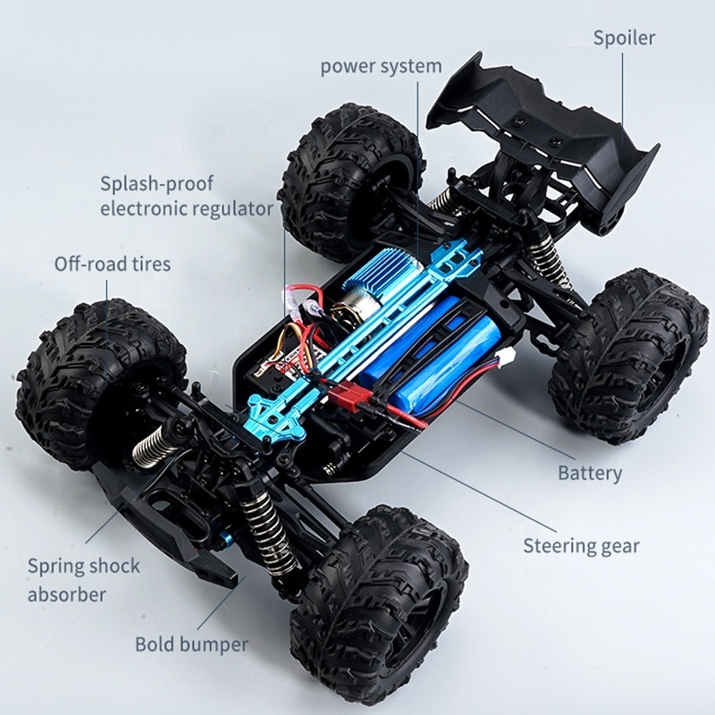 1/16 Electric 4WD racing off-road vehicle Super grip simulation off ...