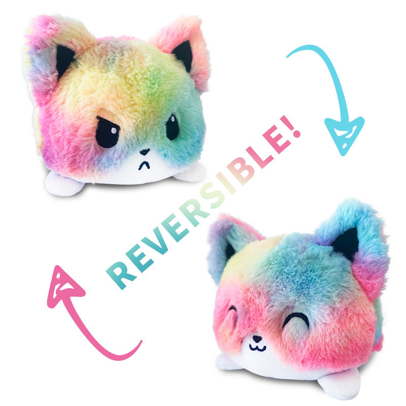 Double-Sided Flip Custom Plush Toys Unicornios Doll Animals Stuffed ...