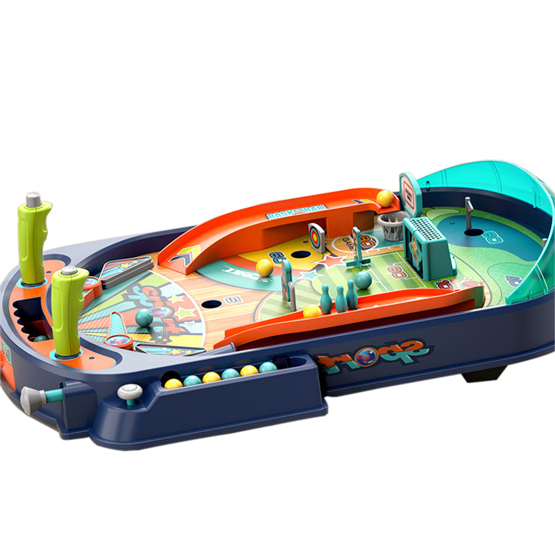 Bemay Toy Miniature Pinball Machine for A Classic Vintage Arcade Style ...