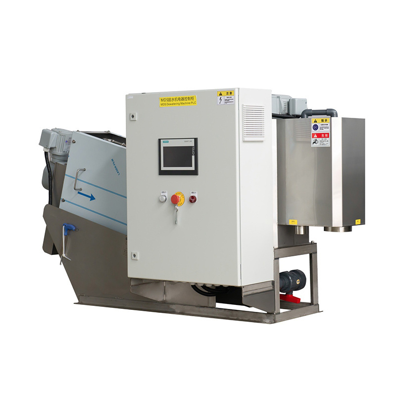 Automatic multi disk screw press sludge dewatering equipment for oily ...