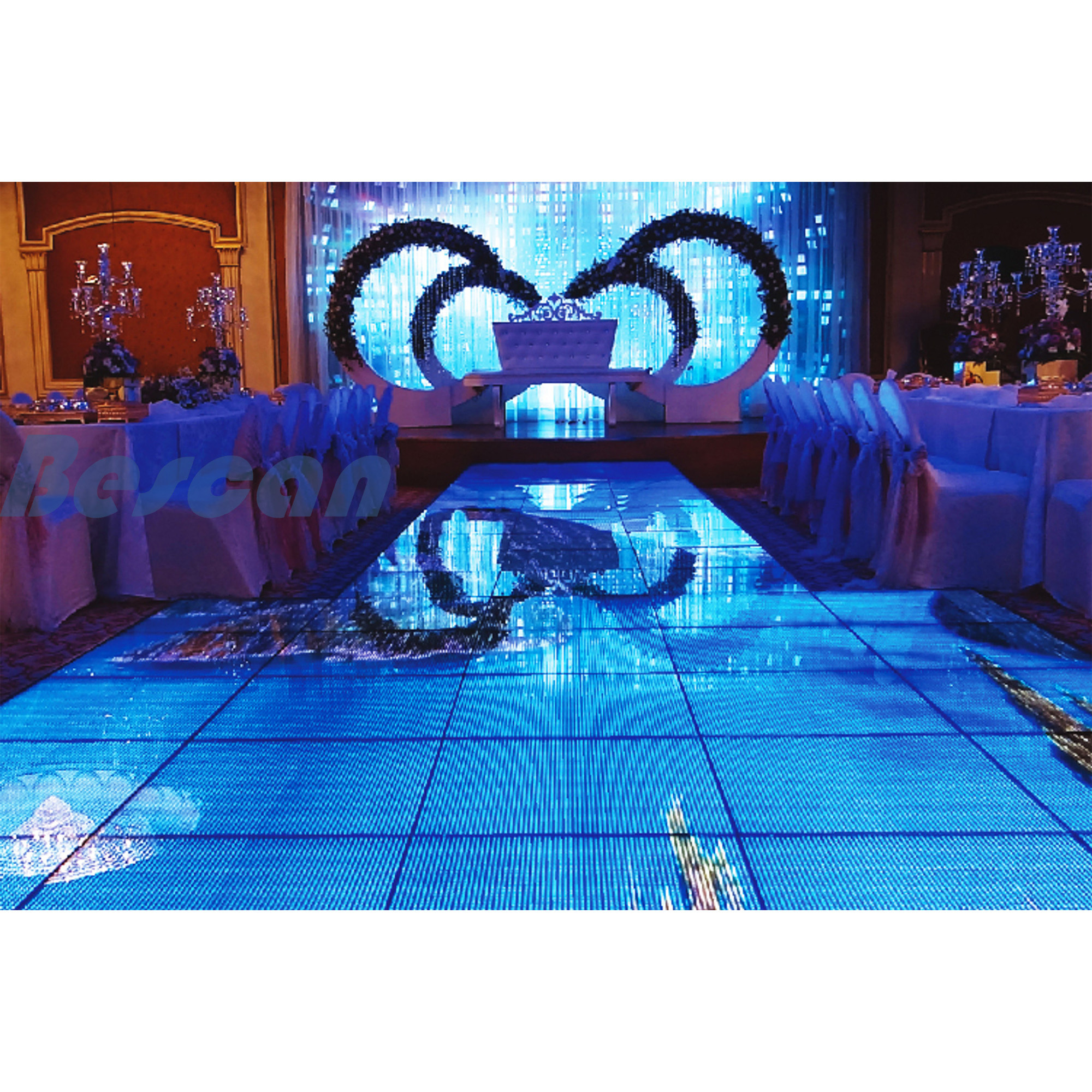 BESCAN Full Color Tile Wall For Dancing Gaming Video Stage Dance Floor ...