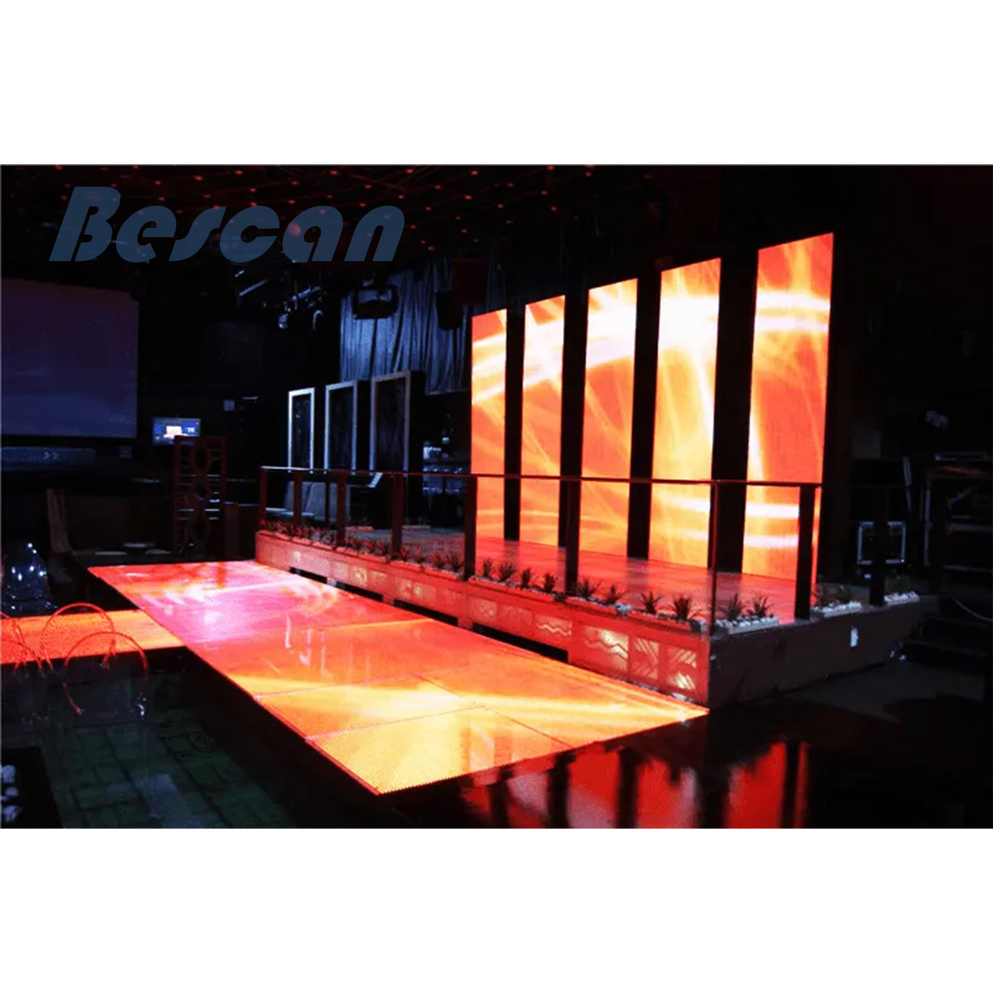 BESCAN Full Color Tile Wall For Dancing Gaming Video Stage Dance Floor ...