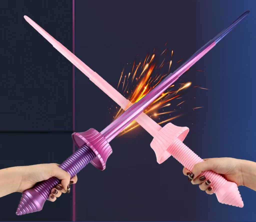 Telescopic Toy 3D Printed Gravity Retractable Samurai Sword Model Toys ...