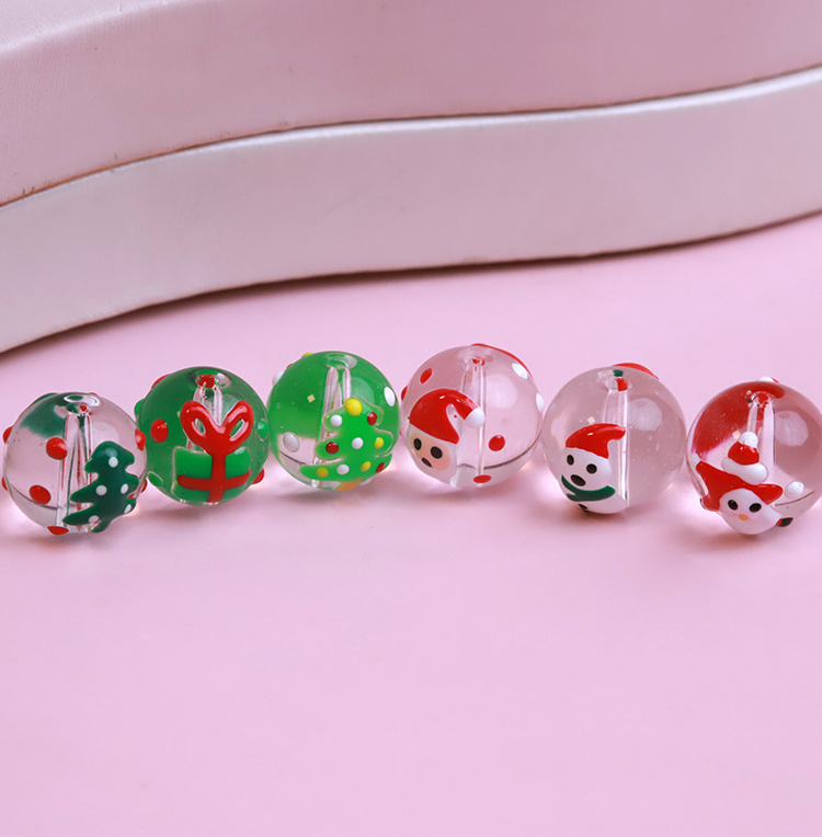 Christmas glass beads wholesale store