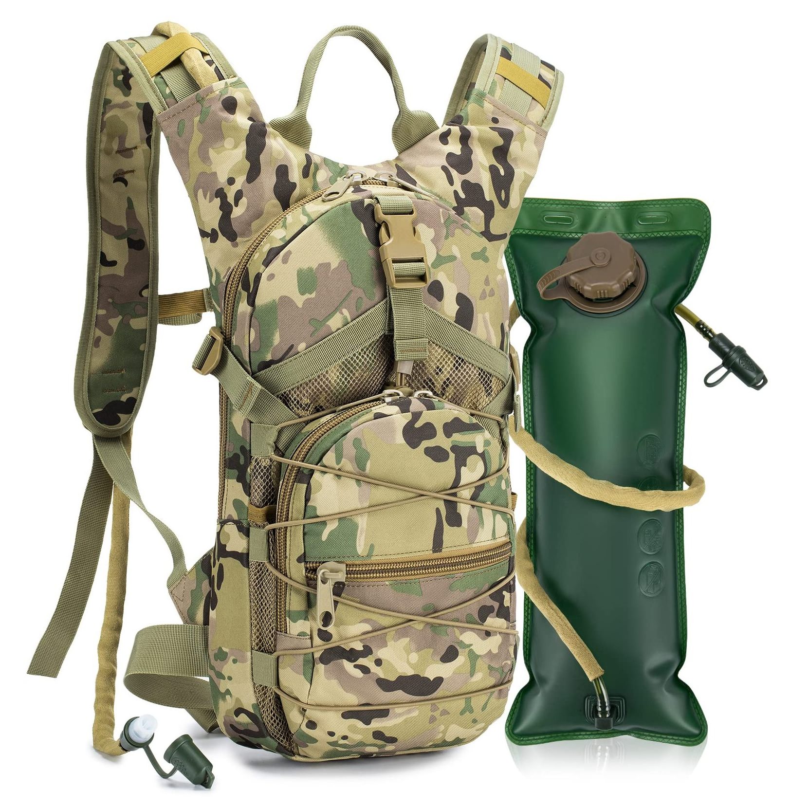 Mountain Land tactical hydration backpack with water bladder 3day ...