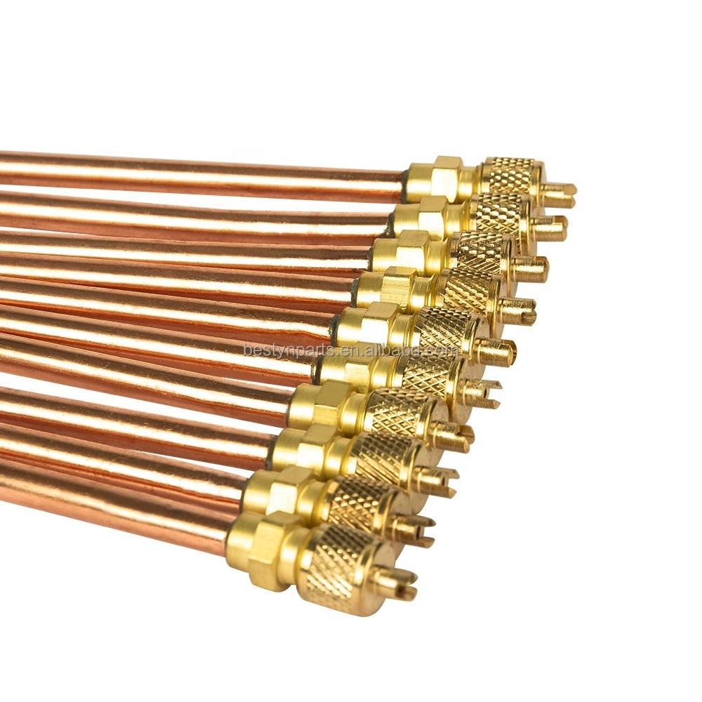 Refrigeration spare parts Copper access valve 1/4 copper ac charging ...