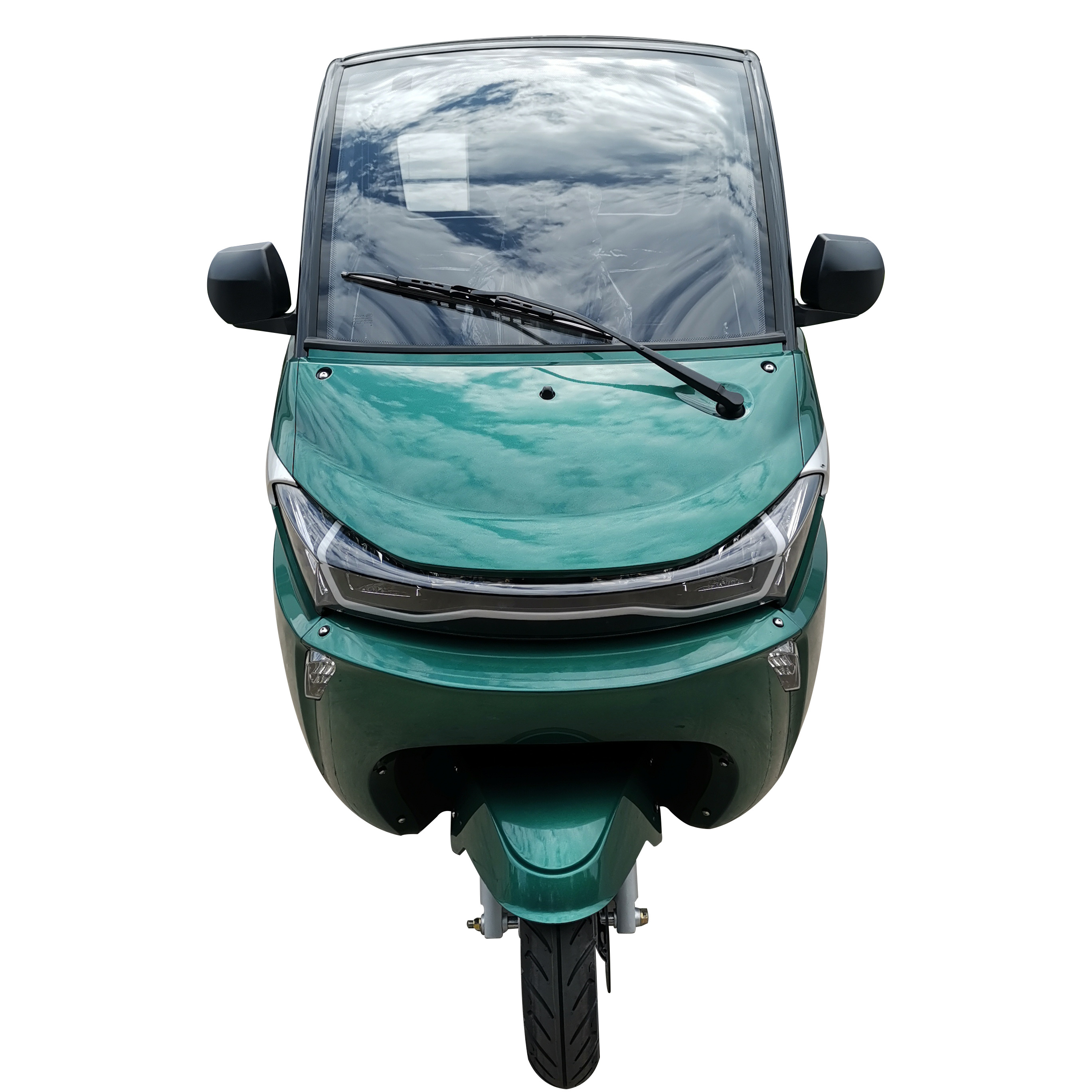 Electric bike fully enclosed cabin car 3 wheels 2 seats for city ...