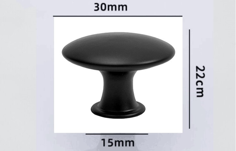 Simple Mushroom Handles Cabinet Drawer Closet Door Round Stainless ...