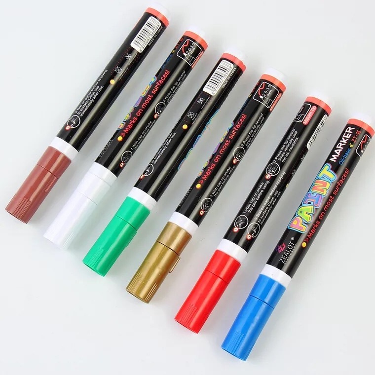 12 Colors Pack Rohs Conform Tire Paint Marker Pen for Rubber ...