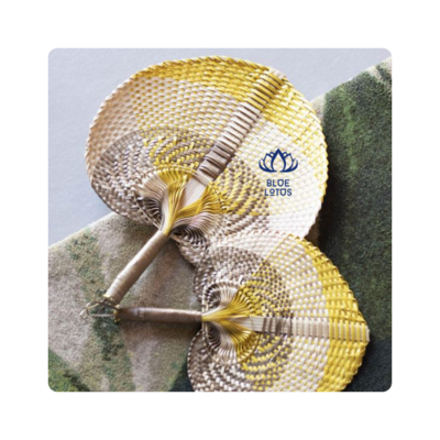 Palm leaf hand fans bulk store