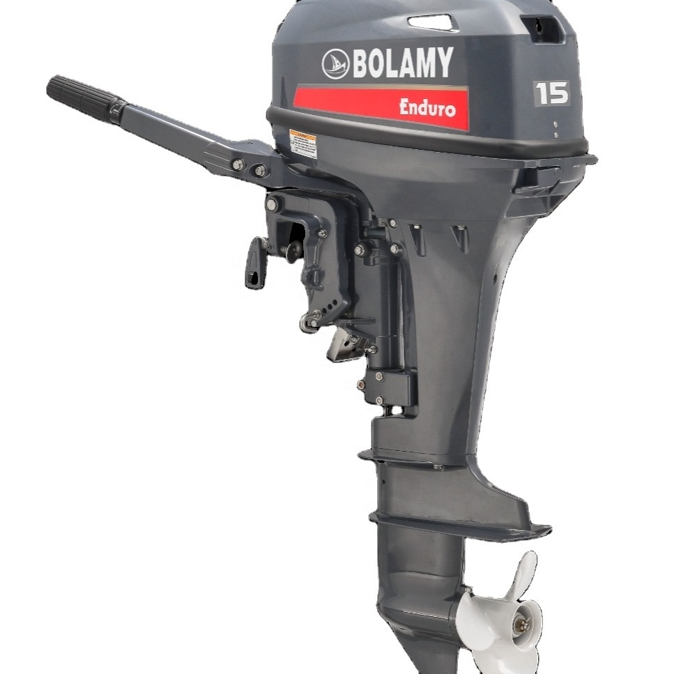 246Cc displacement 2 stroke 15hp outboard motor kayak Boat Engine ...