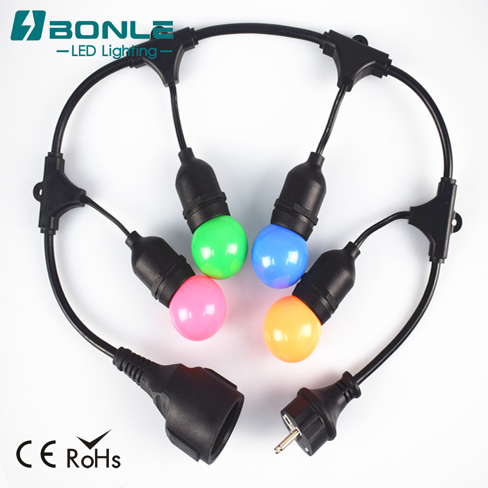 Low Voltage Colorful Festoon Lights 10M 20 G50 Rgb Bulb Outdoor ...