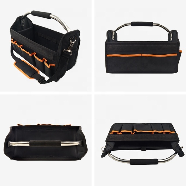OEM Foldable Portable Tool Bags with Steel Tubular Handle Tool Carry ...