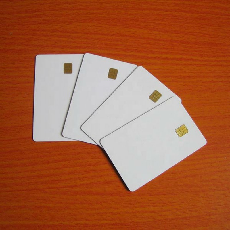 Factory Price CR80 Smart Card Plain Chip Card PVC Blank Printable ID ...