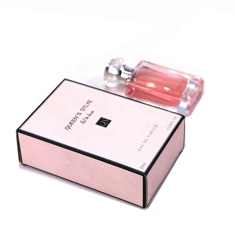 Biodegradable Luxury Perfume Packaging Boxes Custom Logo Paper Pink ...