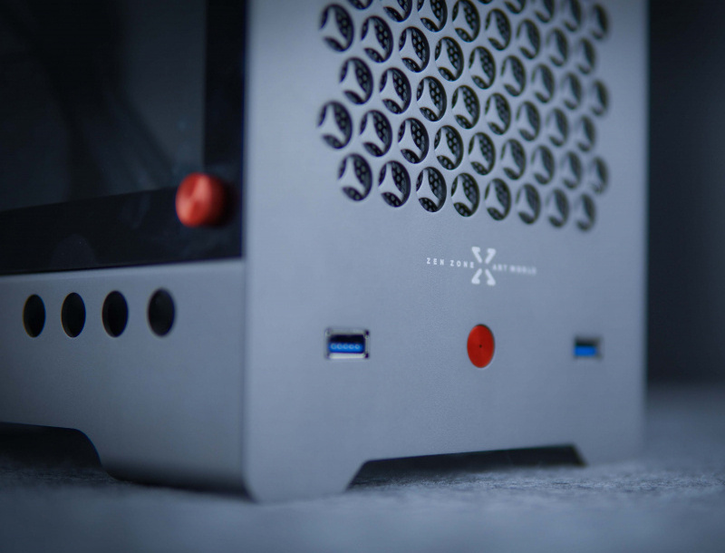 Desktop Aluminum Mid Tower Computer Chassis MATX PC Case for Gaming ...