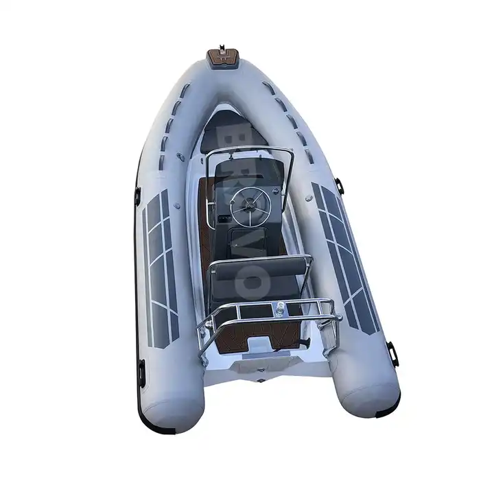 Rib boat 430 Hypalon Black Deep V hull RIB Inflatable Fishing ...