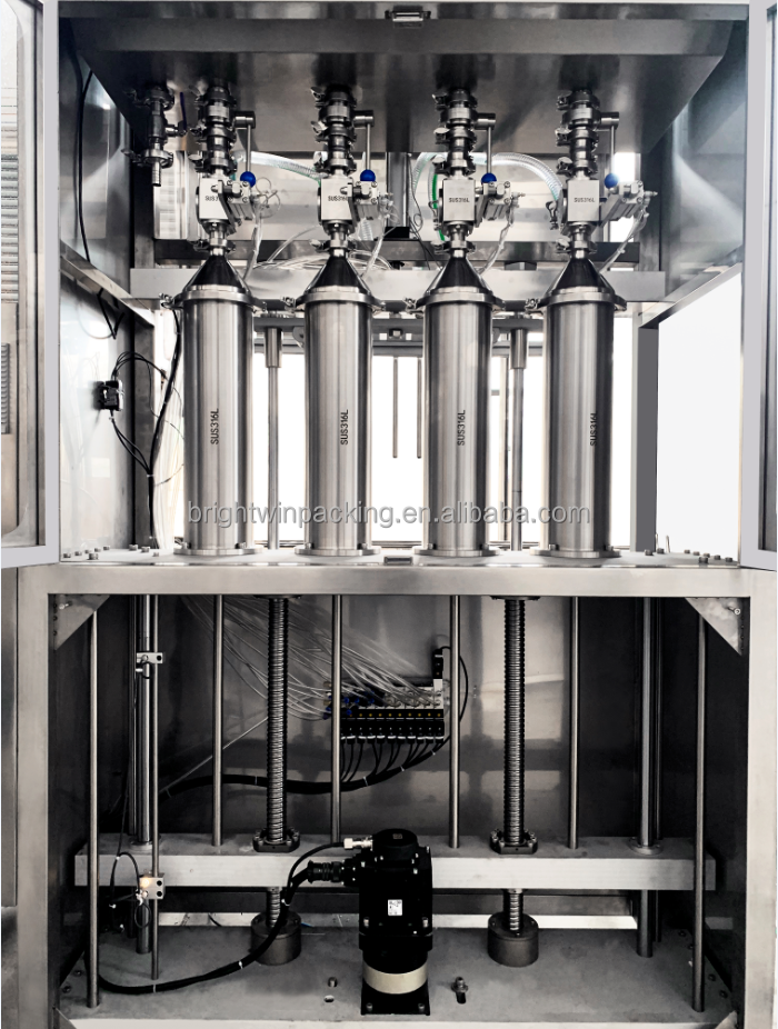 2 4 6 8 12 Heads Fully Automatic Liquid Filling Machine Oil Filling ...