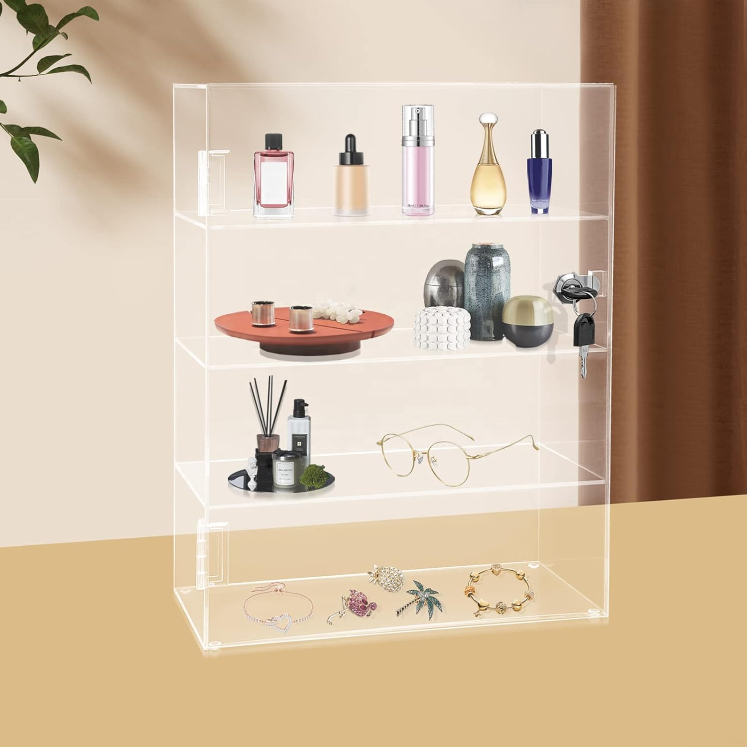 4 Layers Acrylic Display Case for Mini Pop Figures Transparent Cabinet ...