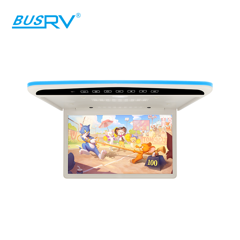 15.6 Inch HD Car Roof Mounted Monitor Bus Electric Flip Down Monitor ...
