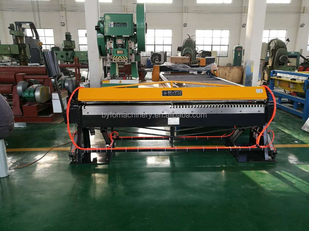 Manual / Pneumatic sheet metal folding machine , hand box and pan ...