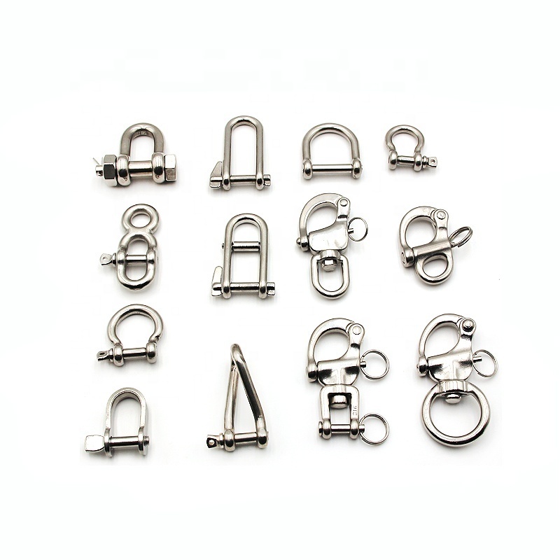 Marine Grade Standard Long D Shackle Stainless Steel Marine Hardware ...