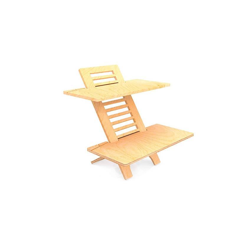 Foldable Adjustable Desk Portable Universal Wood Laptop Riser Stand ...