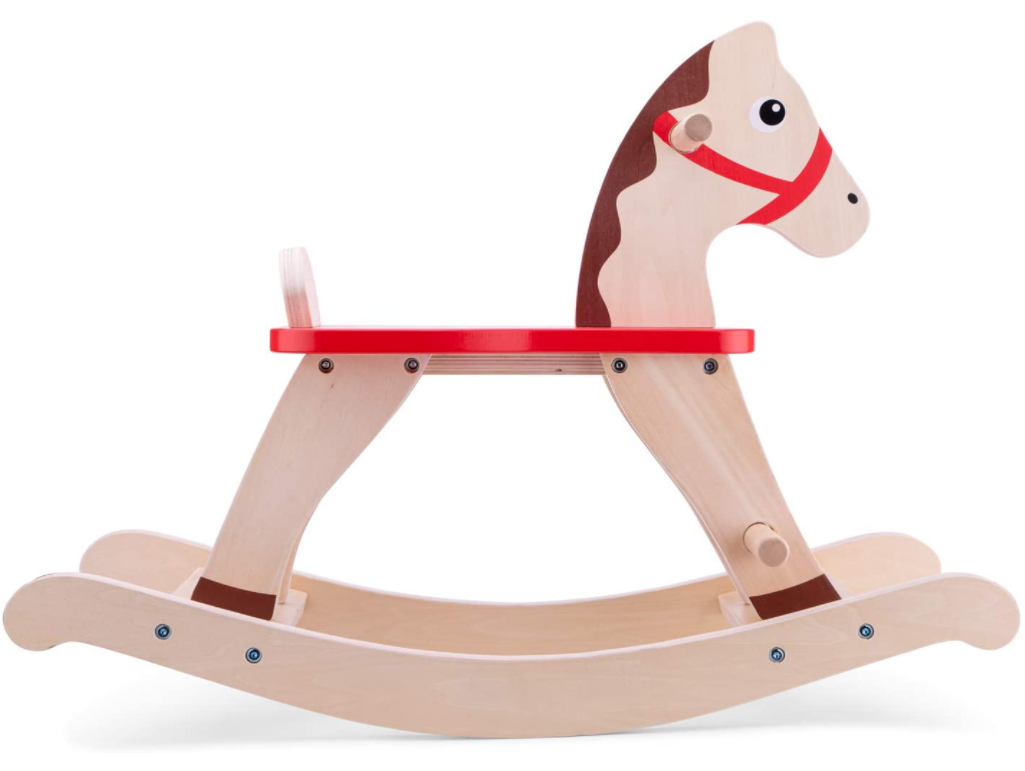 Wooden Rocking Horse Educational Color Perception Toys Children's ...