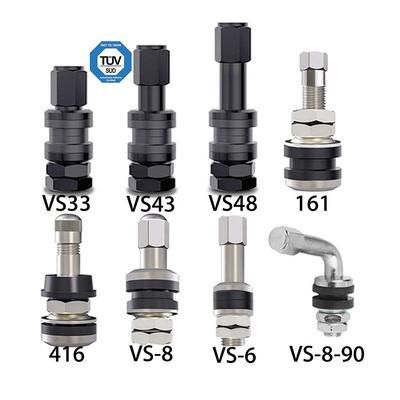 Tire Valve TR48E VS48 V 5 Brass Aluminum Alloy Zinc Tubeless Tire Valve Stems Automobile Motorcycle Electric Vehicle BestSuppliers