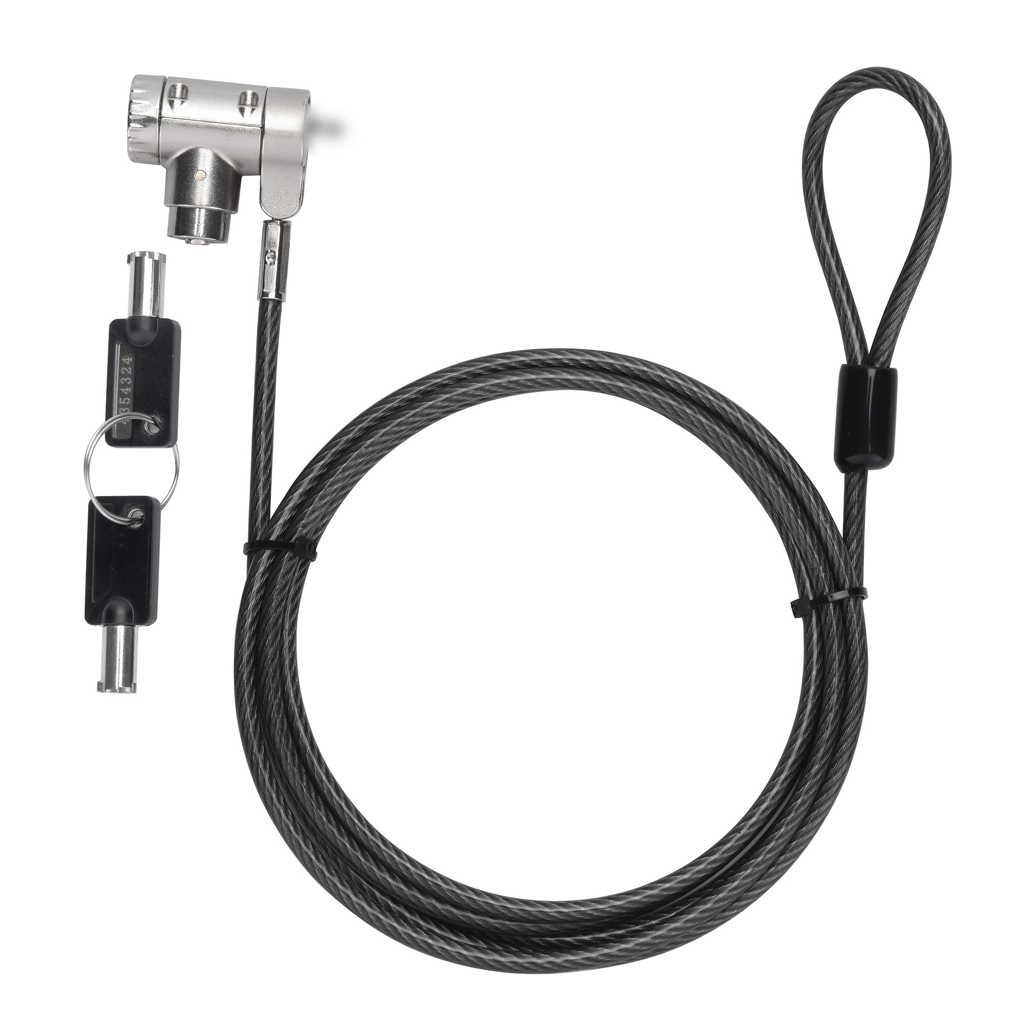 Universal security anti-theft replaceable lock body key laptop cable ...
