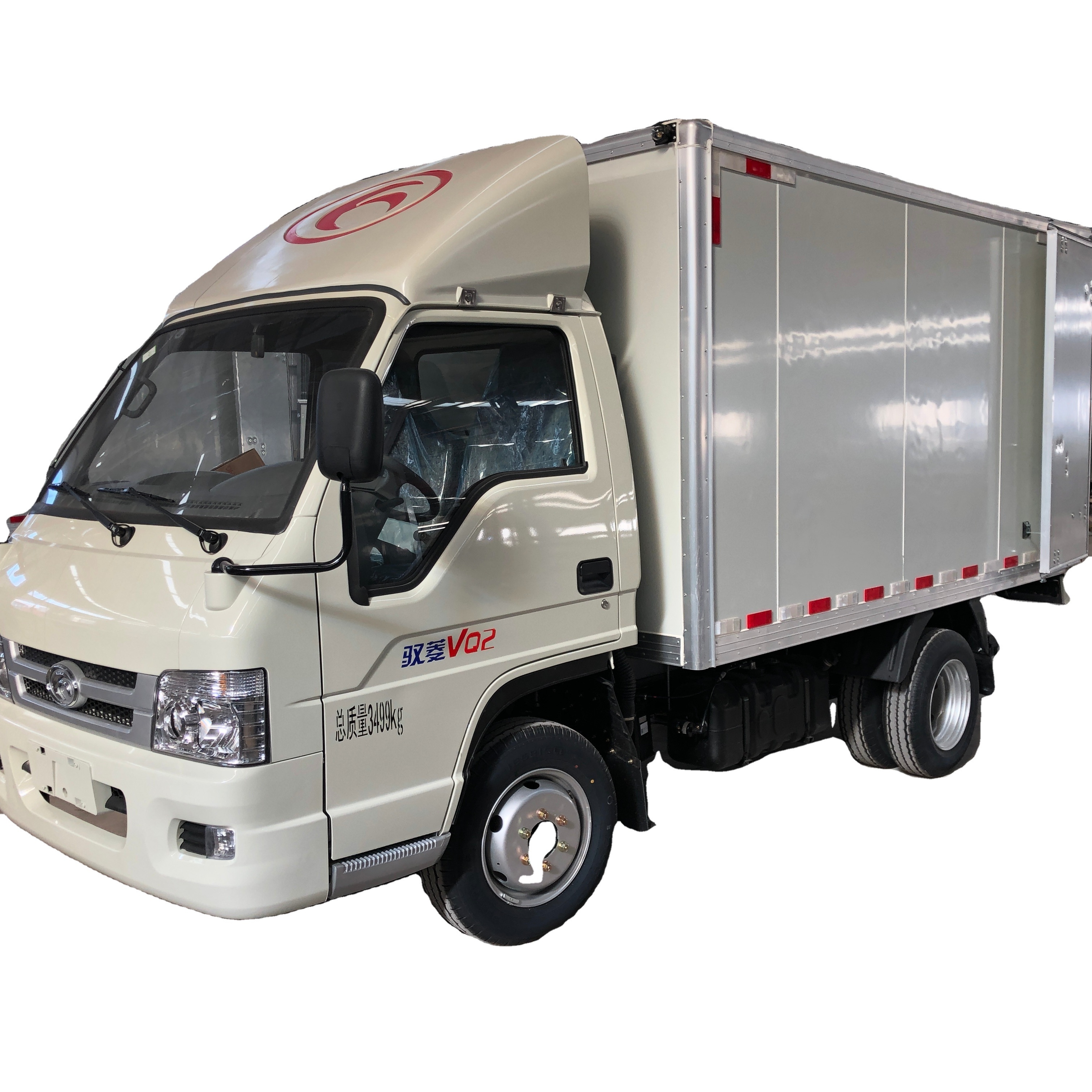 Brand New FOTON 4x2 6 Wheels Box Truck 3 Ton Mini Lorry Truck 3t Small ...